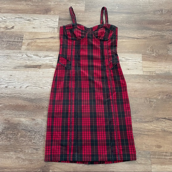 Nikibiki | Dresses | Nikibiki Red Plaid Pinup Dress M | Poshmark